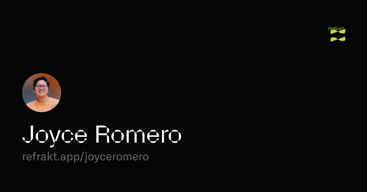 Joyce Romero — Refrakt